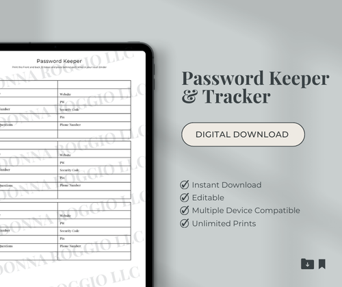 Ultimate Password Keeper and Tracker | Rising and Thriving