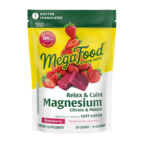 MegaFood Magnesium STRAWBERRY Chews - 30 count | Ask Donna