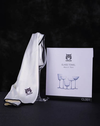 CRISON | BAR TOOLS SERIES ผ้าเช็ดแก้ว | Glass towel (CL001) | AMJGLASS