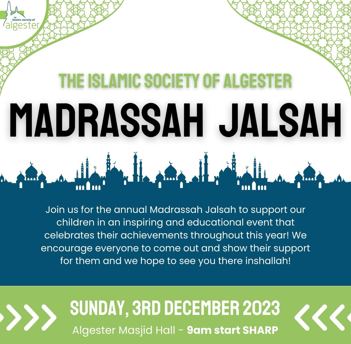 Madrassah Jalsah | Algester Masjid