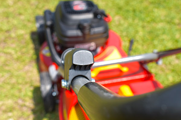 The Tandem WOLF Commercial Torx VX225 - Petrol Lawnmower is a red grass ...