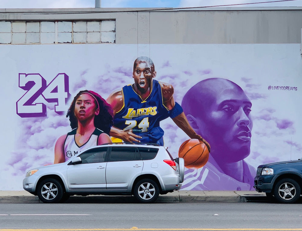 Kobe Bryant mural walls in East LA, Boyle Heights & More