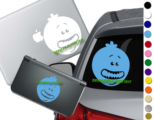 Rick and Morty - Mr. Meeseeks - Vinyl Decal Sticker For cars, laptops ...