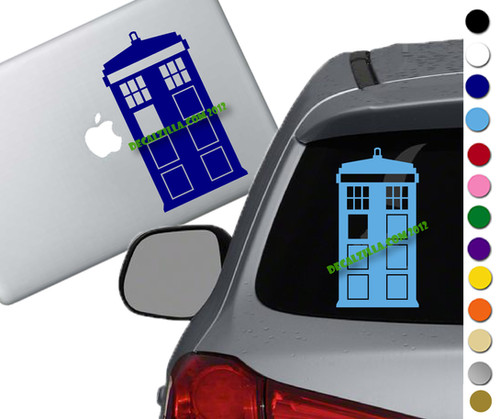 Dr. Who - Tardis - Vinyl Decal Sticker - For cars, laptops and more ...