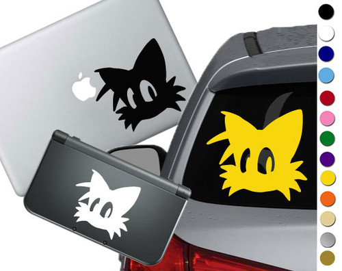 Sonic - Tails - Vinyl Decal Sticker For cars, laptops, and more ...