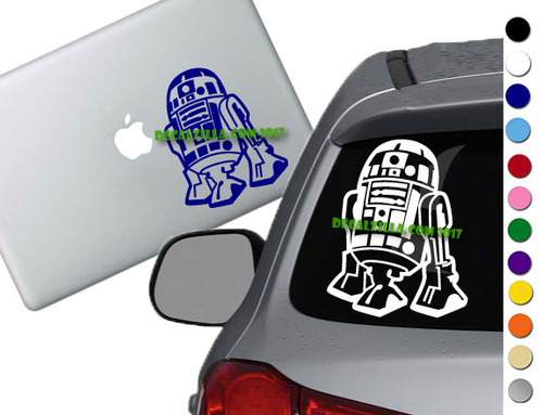 Star Wars - R2D2 - Vinyl Decal Sticker - For cars, laptops and more ...