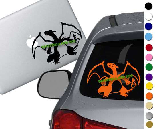 Pokemon - Charizard - Vinyl Decal Sticker - For cars, laptops, and more!
