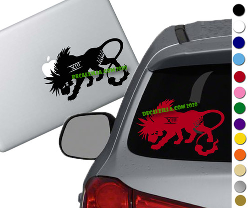 Final Fantasy 7 - Red XIII - Vinyl Decal Sticker - For cars, laptops ...