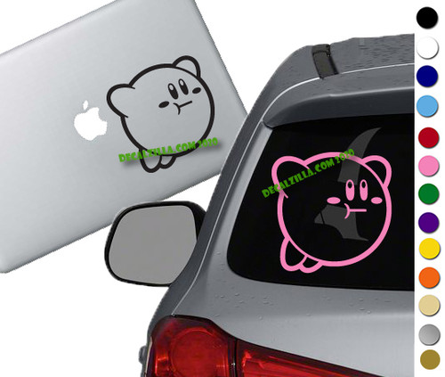 Kirby Flying - Vinyl Decal Sticker - For cars, laptops and more ...