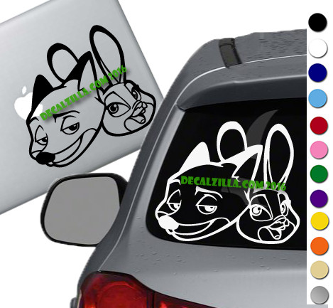 Zootopia - Vinyl Decal Sticker - For cars, laptops, and more! | Decalzilla