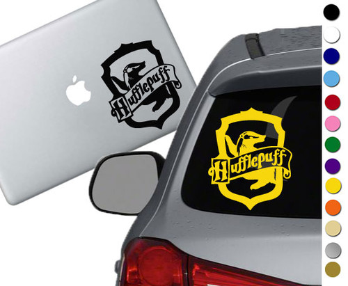 Harry Potter- Hufflepuff Emblem- Vinyl Decal Sticker - For car, laptops ...