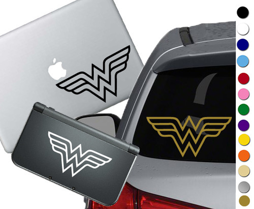 Wonder Woman Symbol - Vinyl Decal Sticker For cars, laptops, and more ...