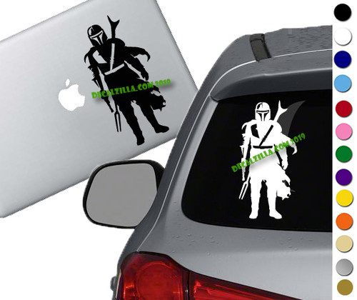 The Mandalorian - Mando - Vinyl Decal Sticker - For cars, laptops and ...