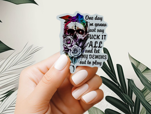 Let My Demons Out Sticker | Boogeyman Boutique