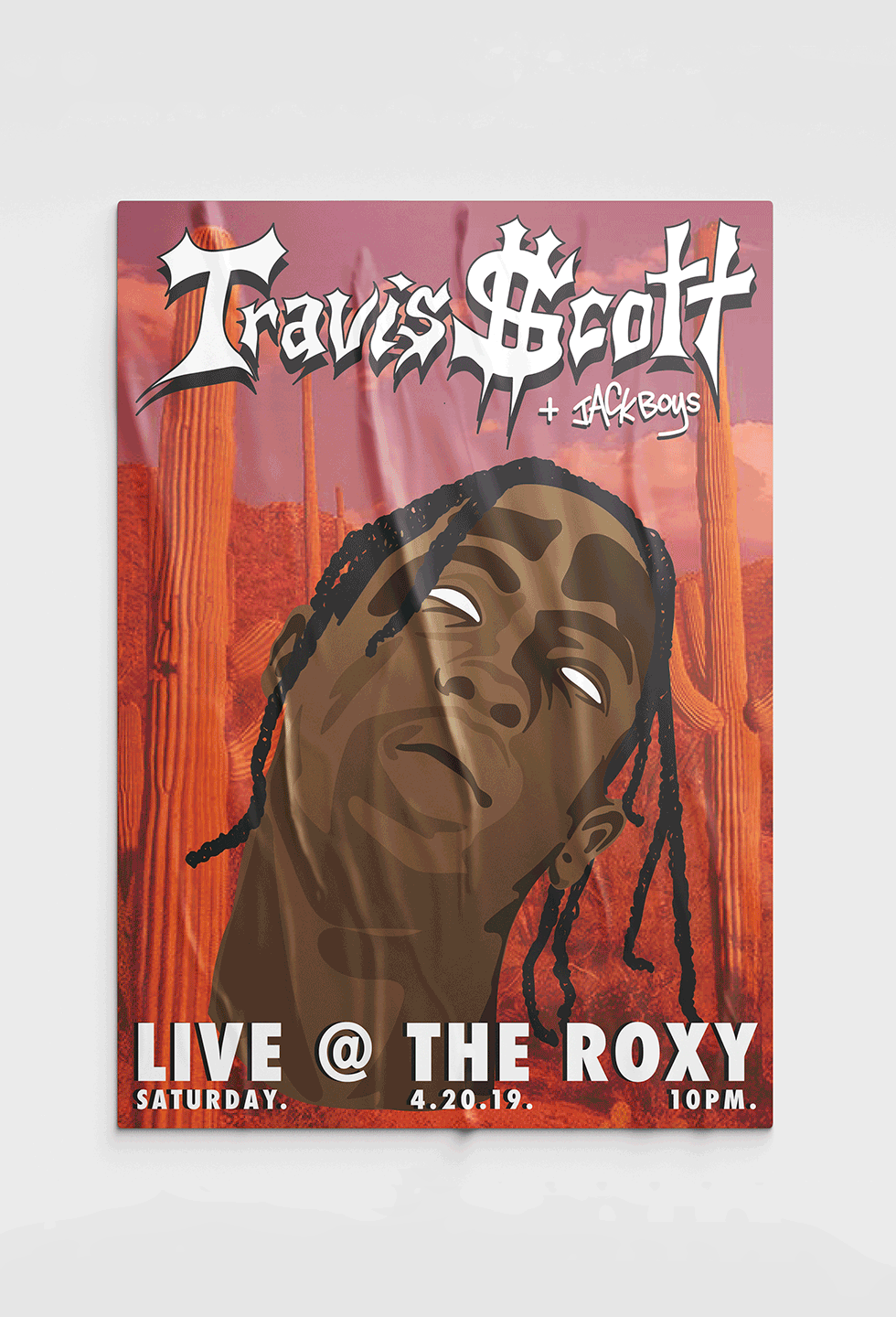 TRAVI$ SCOTT CONCERT POSTER TRAVI$ SCOTT CONCERT POSTER