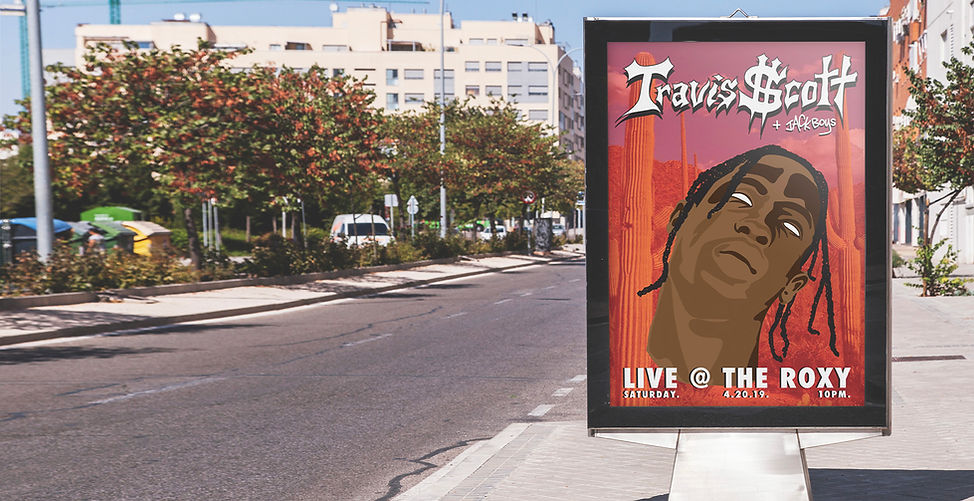TRAVI$ SCOTT CONCERT POSTER