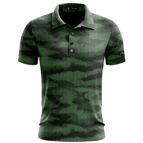 Dark Green Commando Golf Polo | Elevate Apparel
