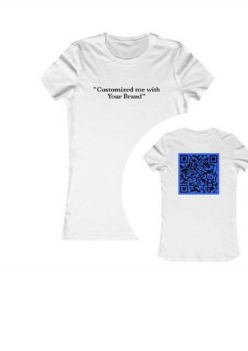 QR Code White T Shirt | My Site