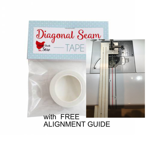 Diagonal Seam Tape with FREE Alignment Guide | Lasercutmyquilt