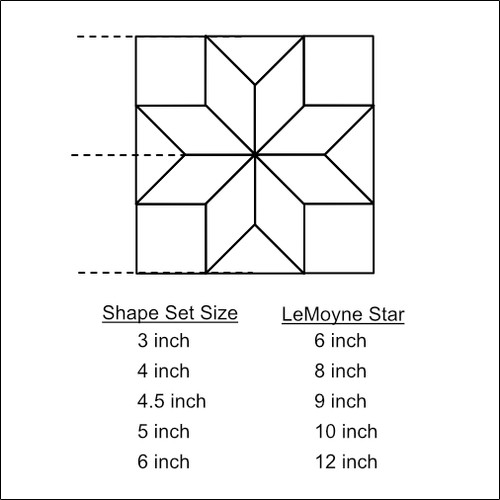 8-Pointed Star Shape Set 5 inch SVG file for Laser Cutting ...