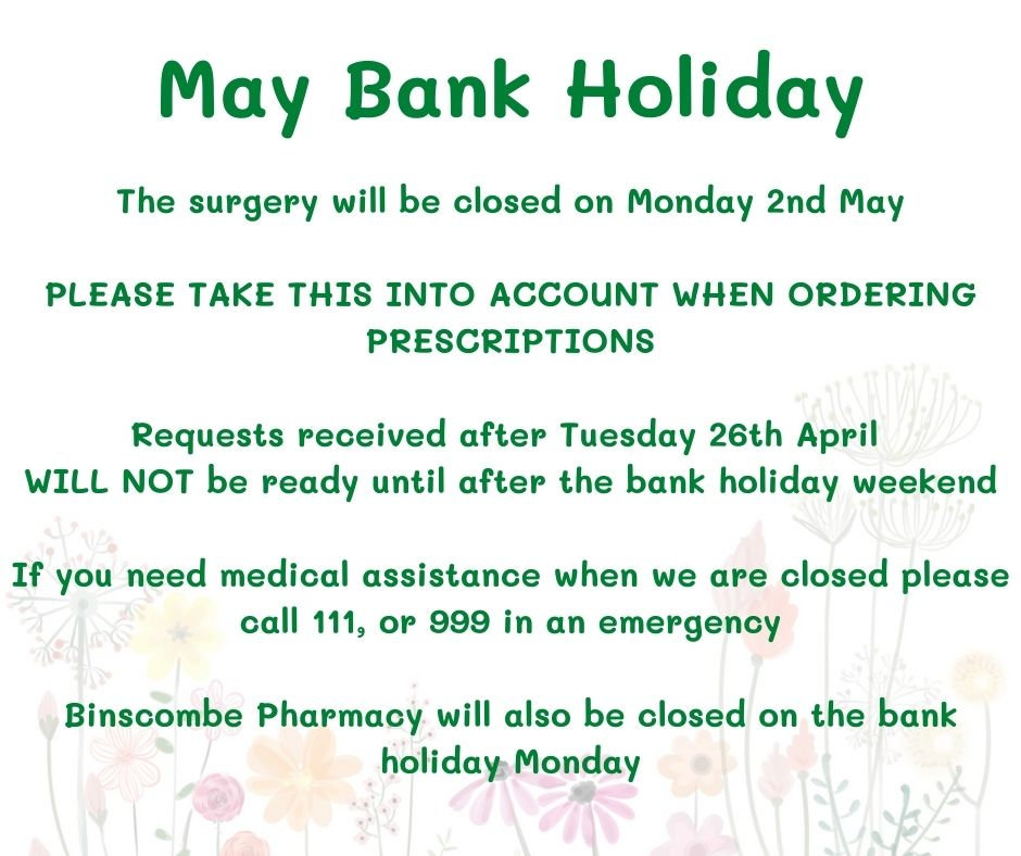 Information about the May Bank Holiday