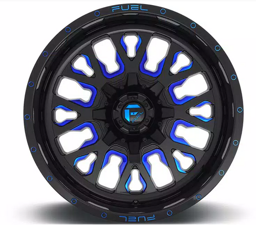 FUEL BLACK & BLUE STROKE WHEEL | Bestoff-road.com