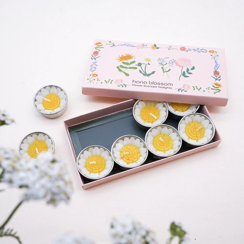 White Daisy Scented Tealights | Simply Rye