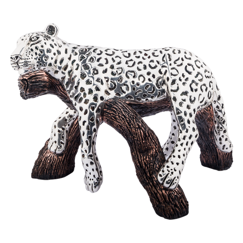 Resting Silver Leopard Statue | DArgenta | Unique Gifts | Home Decor