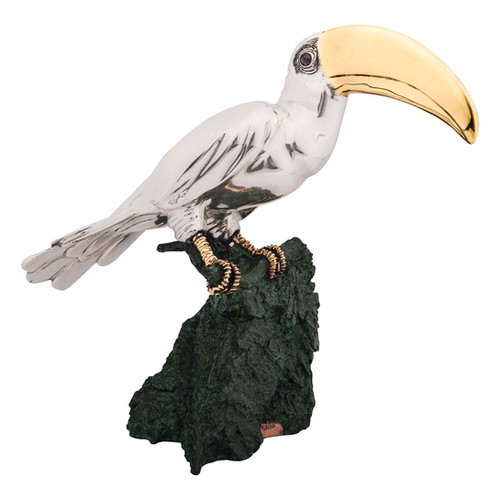 Silver Toucan Statue | DArgenta | Unique Gifts | Home Decor