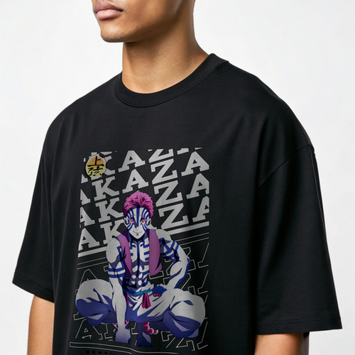 Demon Slayer's Akaza's White Design T-shirt | Zen-G