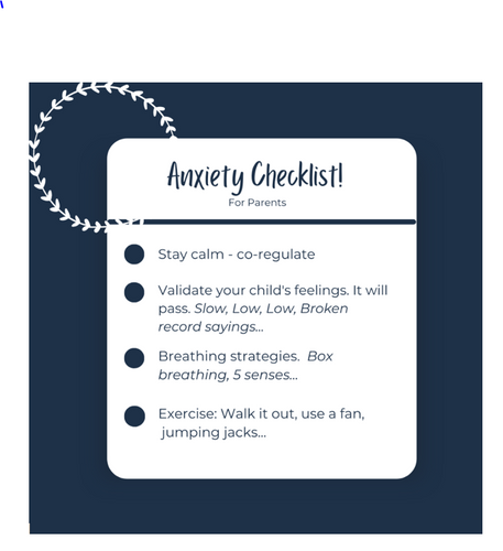 Editable Anxiety Checklist | Hereford Learning Hub