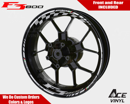 MV Agusta F3 800 Wheel Decals Rim Stickers Racing Sticker Set | Ace Vinyl
