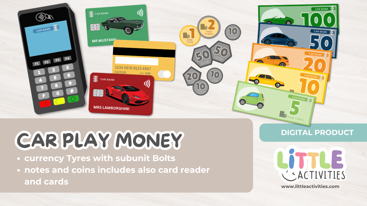 Car Play Money | Little Activities