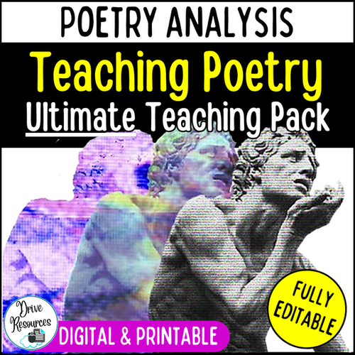 POETRY - TEACHING PACK - guide, student handouts, class slideshow ...