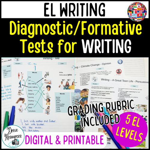 EL Writing - diagnostic & formative tests - 5 stages of English ...