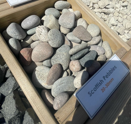 Scottish Pebbles 30-50mm, 20kg | High Class Paving Supplies Ltd