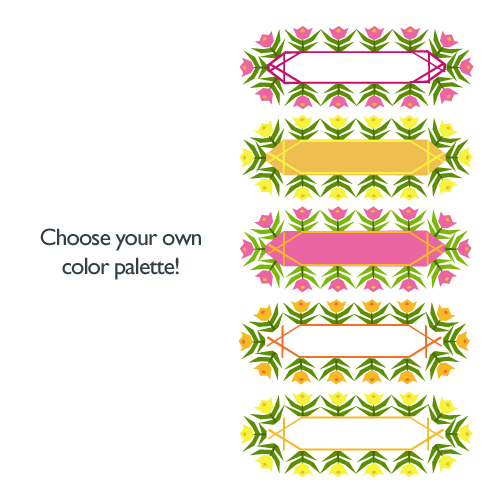 Spring Tulips Table Runner Paper-Pieced Quilt Pattern