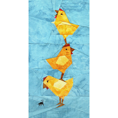 Chicken Stack Paper-Pieced Quilt Pattern