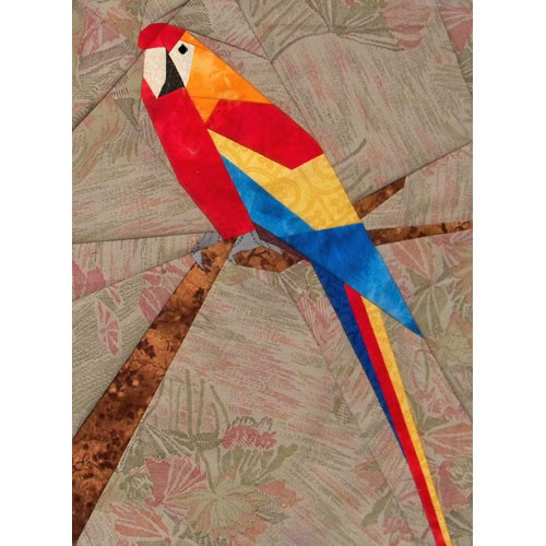 Parrot Paper-Pieced Quilt Pattern