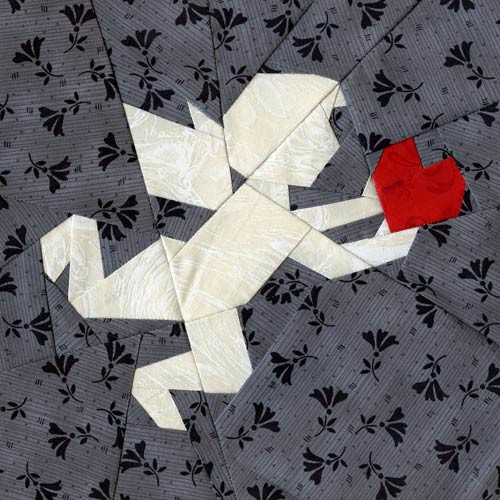 Cupid Paper-Pieced Quilt Pattern | Paper Panache