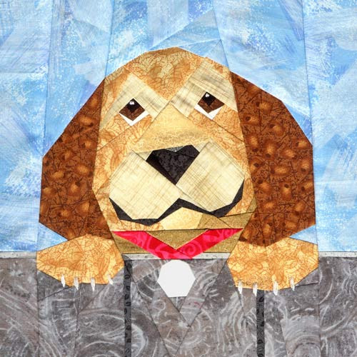 Sidney the Dog Paper-Pieced Quilt Pattern