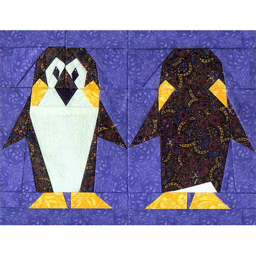 Penguin Suit Paper-pieced Quilt Pattern | Paper Panache