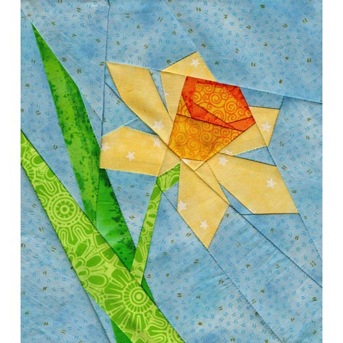 Daffodilly Paper-pieced Quilt Pattern | Paper Panache