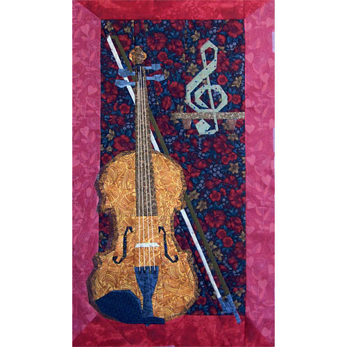 Violin Paper-pieced Quilt Pattern