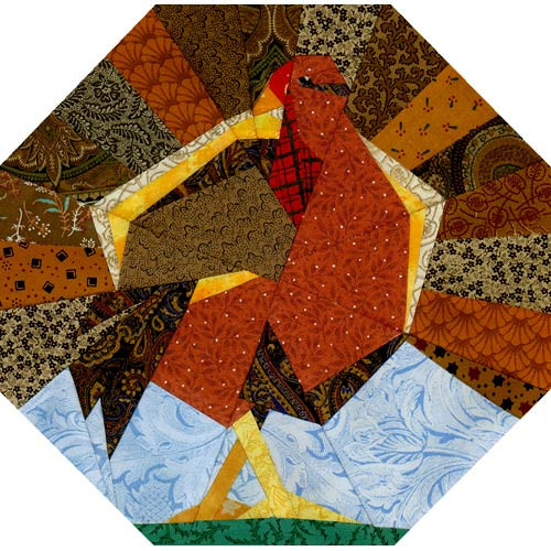 Tom Turkey Paper-Pieced Quilt Pattern