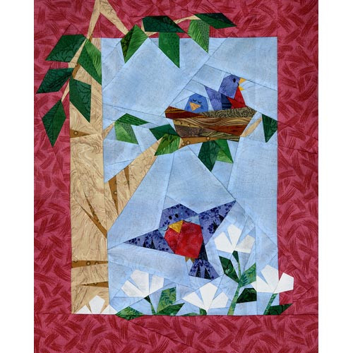 Robin Red Breast Paper-Pieced Quilt Pattern