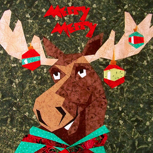 Merry Moose Paper-pieced Quilt Pattern | Paper Panache