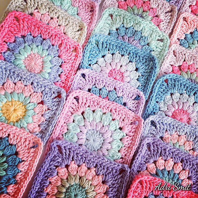 11 Granny Squares Perfect for Spring Projects