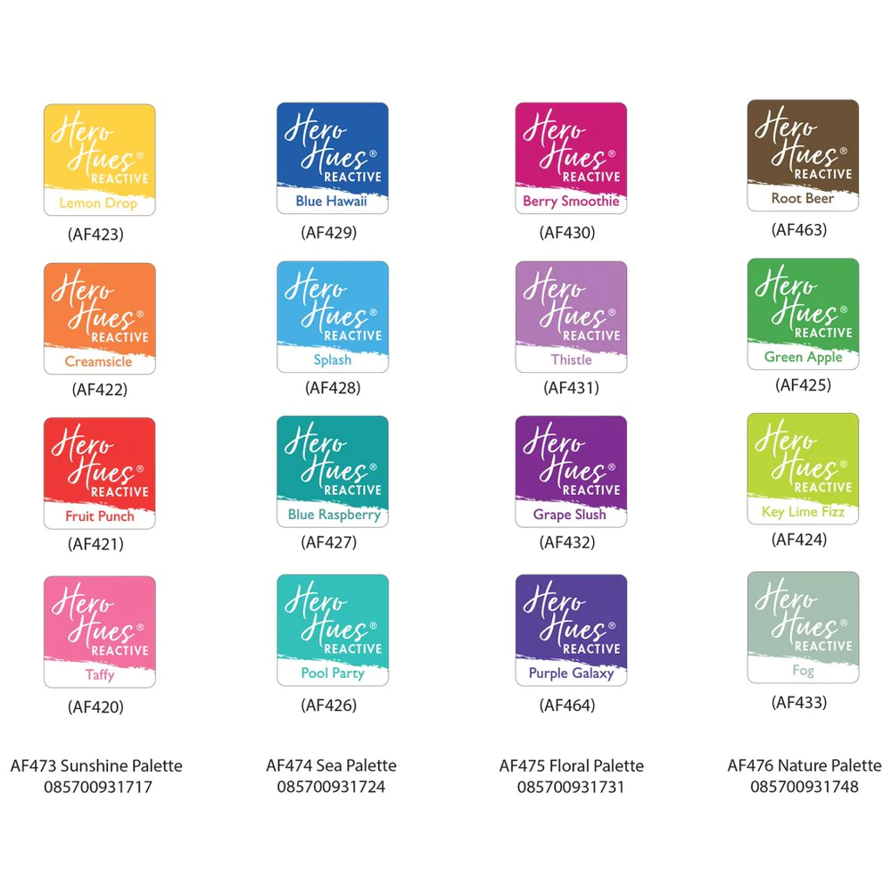 Hero Arts Reactive Ink Cubes -YOU CHOOSE COLOR | ScrappyShak