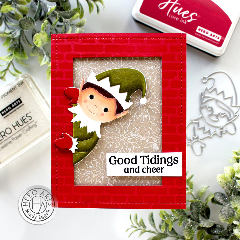 Hero Arts Peeking Elf Fancy Die - DF145 | ScrappyShak